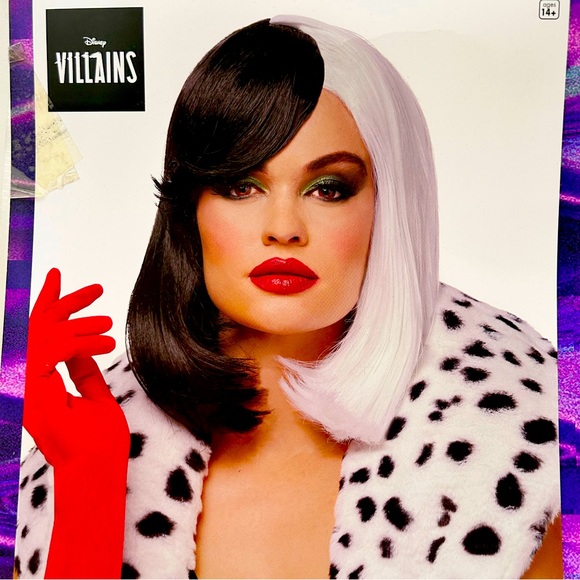 Disney | Hair | Disney Villains Halloween Cruella De Vil Wig New With ...